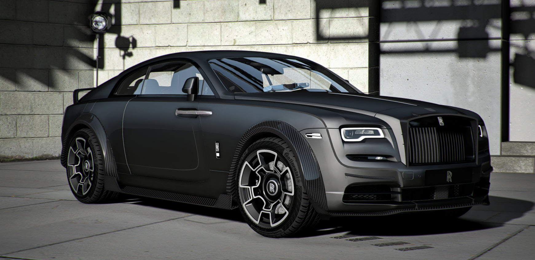 Rolls Royce Wraith Prime Carbon Widebody Custom Props (Animated Mirror ...