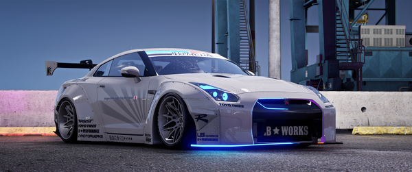 Nissan GTR Liberty Walk Police Modern Lights – DK FIVEM