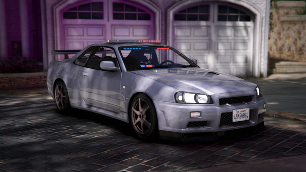 (Debadged) Nissan GTR R34 Unmarked – DK FIVEM