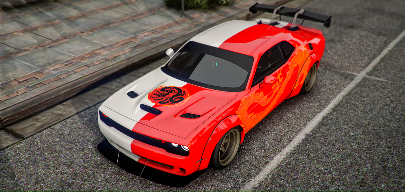 Dodge Hellcat Challenger Widebody – DK FIVEM