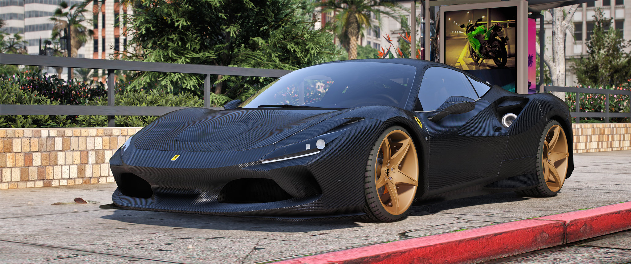 Custom Full Carbon 2020 Ferrari F8 Tributo – DK FIVEM