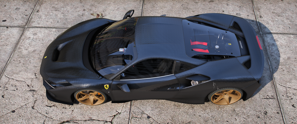 Custom Full Carbon 2020 Ferrari F8 Tributo – DK FIVEM
