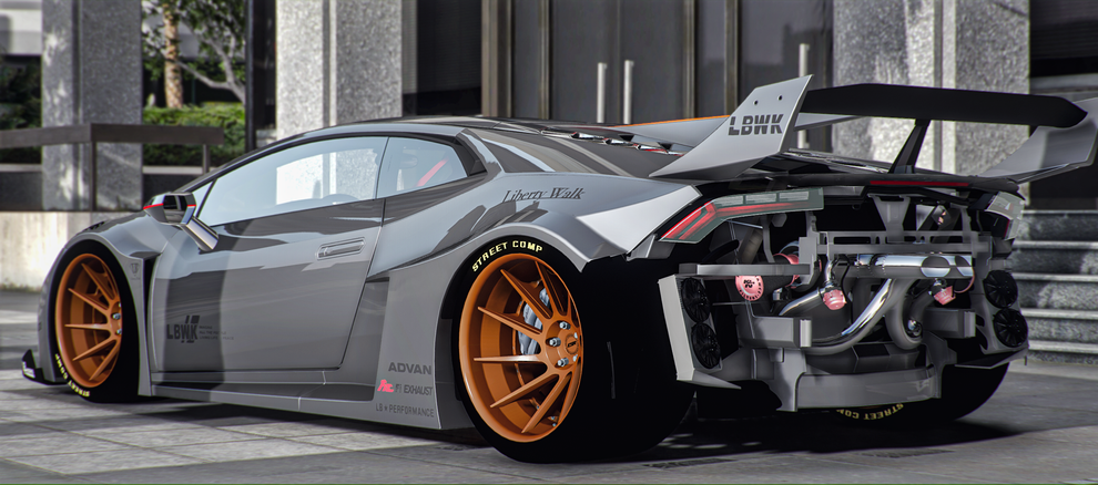 2020 Lamborghini Huracan Liberty Walk Silhouette Twin Turbo – DK FIVEM