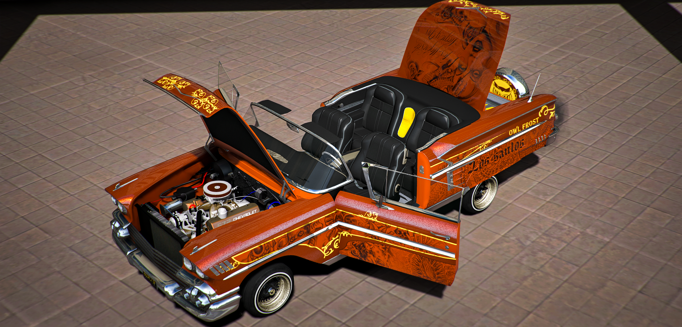 (Debadged) Chevy Impala 1958 Lowrider – DK FIVEM