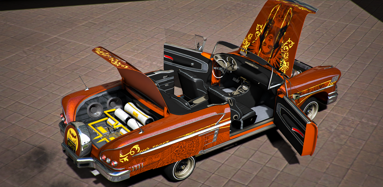 (Debadged) Chevy Impala 1958 Lowrider – DK FIVEM